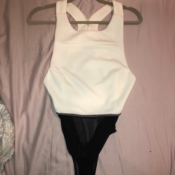 Caribbean Queen | Tops | Nwt Cross Back Ivory Bodysuit | Poshmark